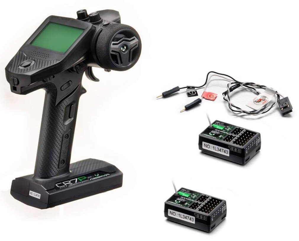 7-Kanal Fernsteuerung "CR7P" 2.4GHz ANT inkl. 2 St. 7 Kanal ANT Empfä ...